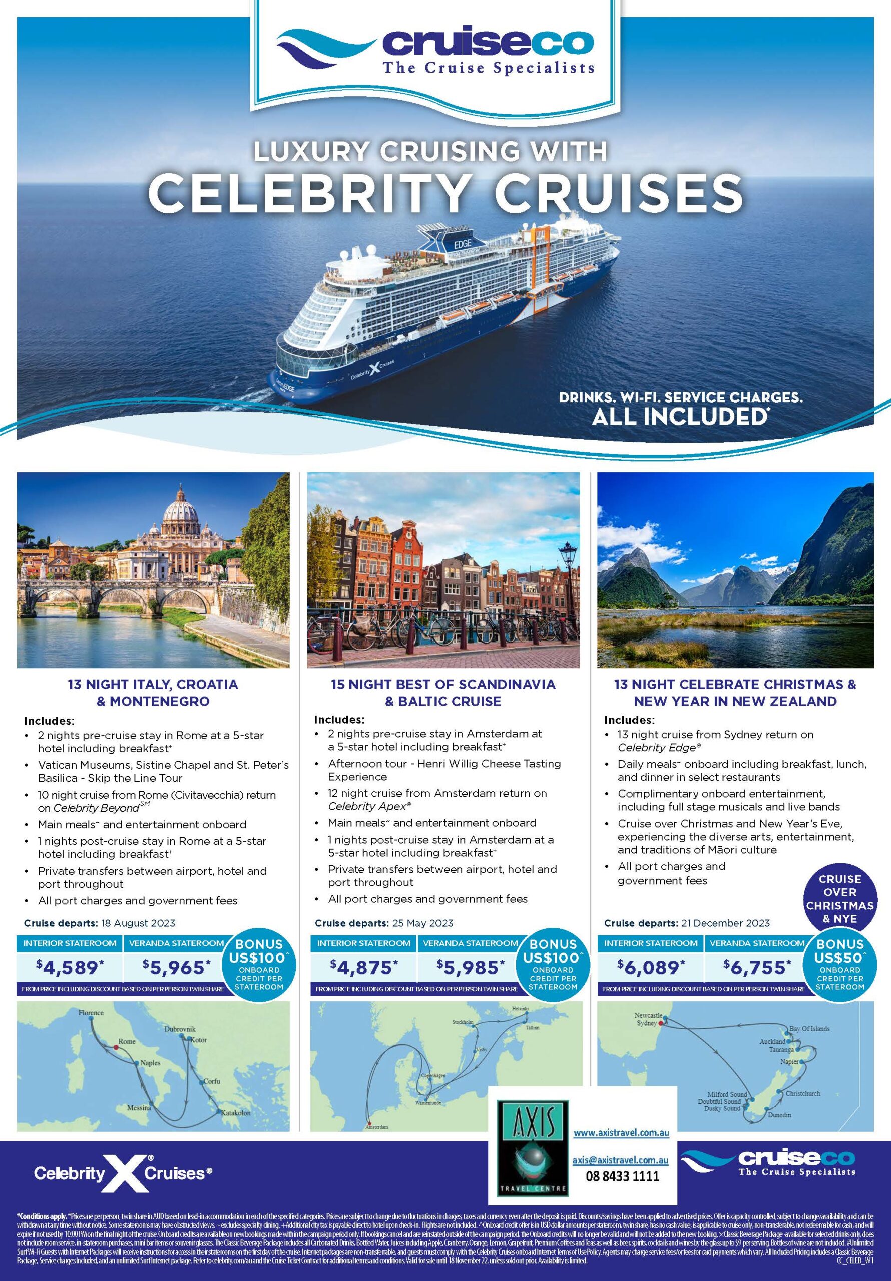 Australian Hot Deals - Axis Travel Centre